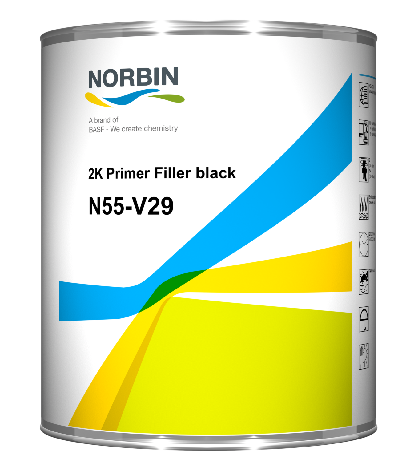 Norbin N55-V20/29 2K Hiomaväri 2,5ltr - Väritikka